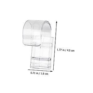 VOSAREA 12pcs Hook Clip Toothpaste Clip Coat Hangers Facial Face Wash Clear Shower Suction Hooks Mirror Holder Clips Bathroom Clear Hanging Clips Multipurpose Storage Hanging Clip