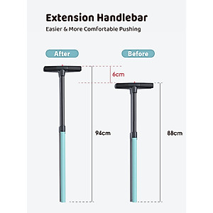 newyoo TR008 Toddler Push Tricycle, Toddler Bike for 1-3 Years Olds, Birthday Gift for Boys and Girls, 5 in 1 Balance Bike with Handle, Kids Trike with Safe Bar, Green