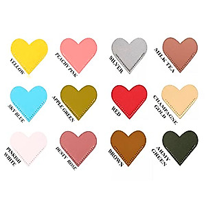 Leather Bookmark Personalized Heart Page Corner Bookmark, Custom Engraved Bookmark, Monogrammed Bookmark for Women, Leather Corner Bookmark