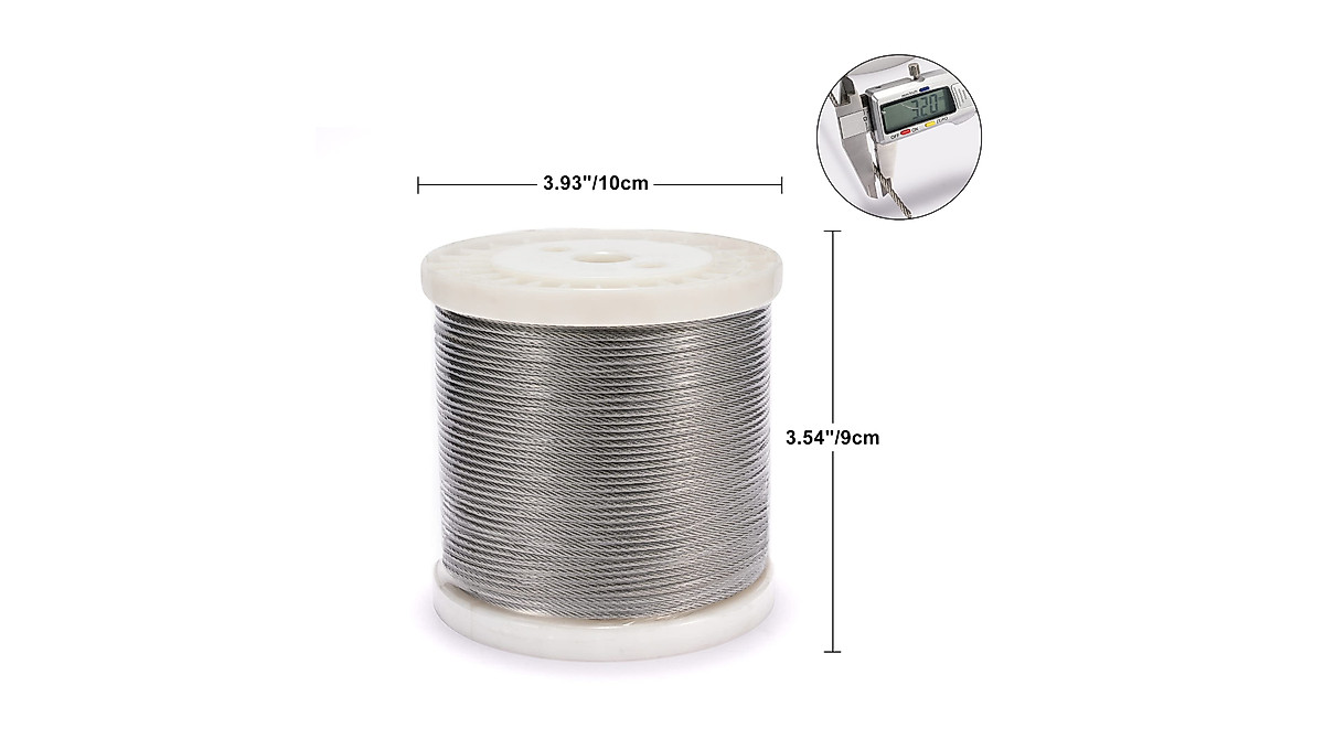 BELLA BAYS Stainless Steel Cable Kit - 1000ft