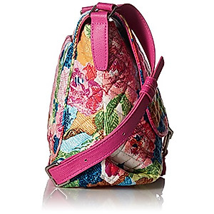 Vera Bradley Women's Cotton Carson Crossbody Purse, Superbloom, One Size