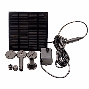 Hovico Solar Fountain - Panel Water Pump for Bird Bath Solar Panel Kit Outdoor Fountain for Outdoor Small Pond, Patio Garden and Fish Tank
