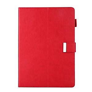 UUcovers Case for Apple iPad 10.2" 9th/8th/7th Generation (2021/2020/2019) & iPad Air 3 10.5 Inch (3rd Gen) & iPad Pro 10.5 Cover with Hand Strap Stand [Pencil Holder] Pocket [Auto Sleep/Wake], Red
