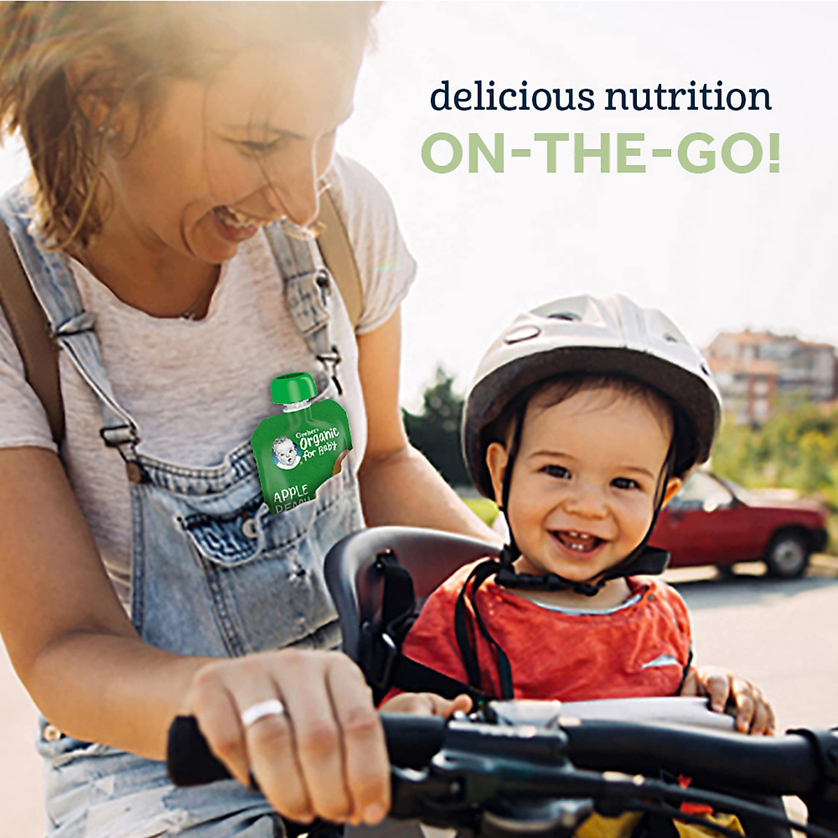 Gerber Organic for Baby 2nd Foods Baby Food Pouch, Pear Spinach, USDA Organic & Non-GMO Pureed Baby Food Pouch for Sitters, 3.5-Ounce Pouch (Pack of 6)