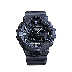Casio Men's XL Series G-Shock Quartz 200M WR Shock Resistant Resin Color: Matte Grey (Model GA-700UC-8ACR)