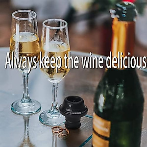 wine stoppers vacuum Hose Accessory with accessories Compatible with FoodSaver (6 black)