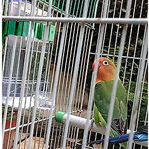 Automatic Bird Waterer Feeder,Bird Water Dispenser for Cage,2PCS No Mess Bird Feeder Parakeet Waterer Cockatiel Cage Accessories