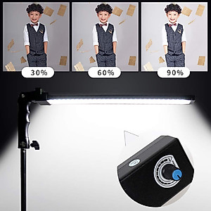 GIJUANRING Photography Lighting LED Studio Light 5600K Dimmable Photo Studio Video Light Kit with Tripod Stand for Portrait Video and Shooting