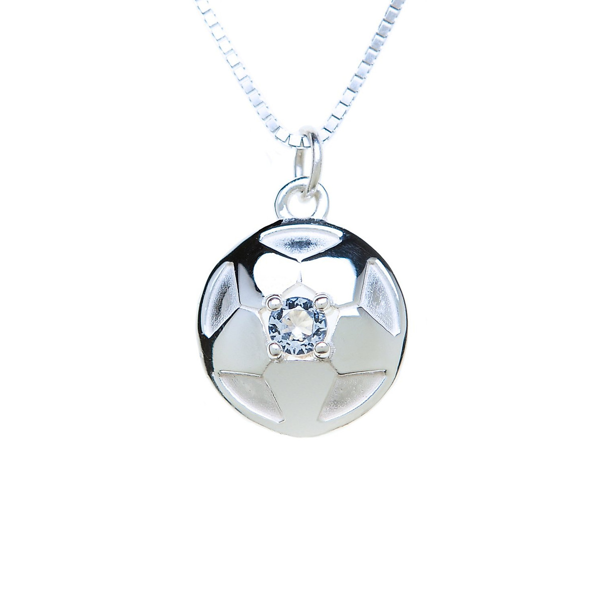 Kyle Jewelry Sterling Silver Pendant Charm Soccer Ball March