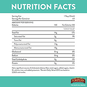 Pompeian Light Taste Olive Oil, Light, Subtle Flavor, Perfect for Frying & Baking, Naturally Gluten Free, Non-Allergenic, Non-GMO, 32 FL. OZ.