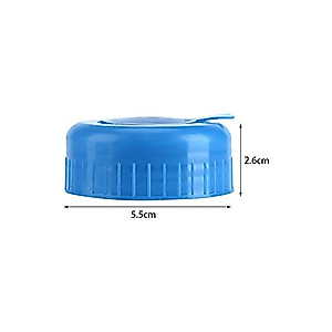 FastUU Simple and Modern Design Gallon Water Bottle Cap 5 Pcs Blue Gallon Water Bottle Caps Safe Water Bottle Caps Gallon Water Bottle Cap, Gallon Water Bottle Lid, Reusable Screw On Cap