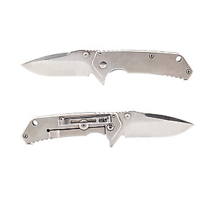 Sanrenmu 7056 Series Pocket Knife (7056LUF-SF Stone Washed) (White)