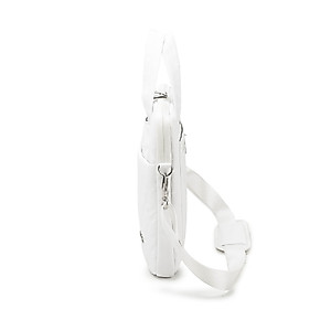 Kinmac White Embroider 360° Protective Laptop Shoulder Messenger Sleeve Briefcase case Bag For MacBook Pro/Air 13 inch,iPad Pro 12,MacBook 14 inch and 13 inch-14 inch Screen Laptop