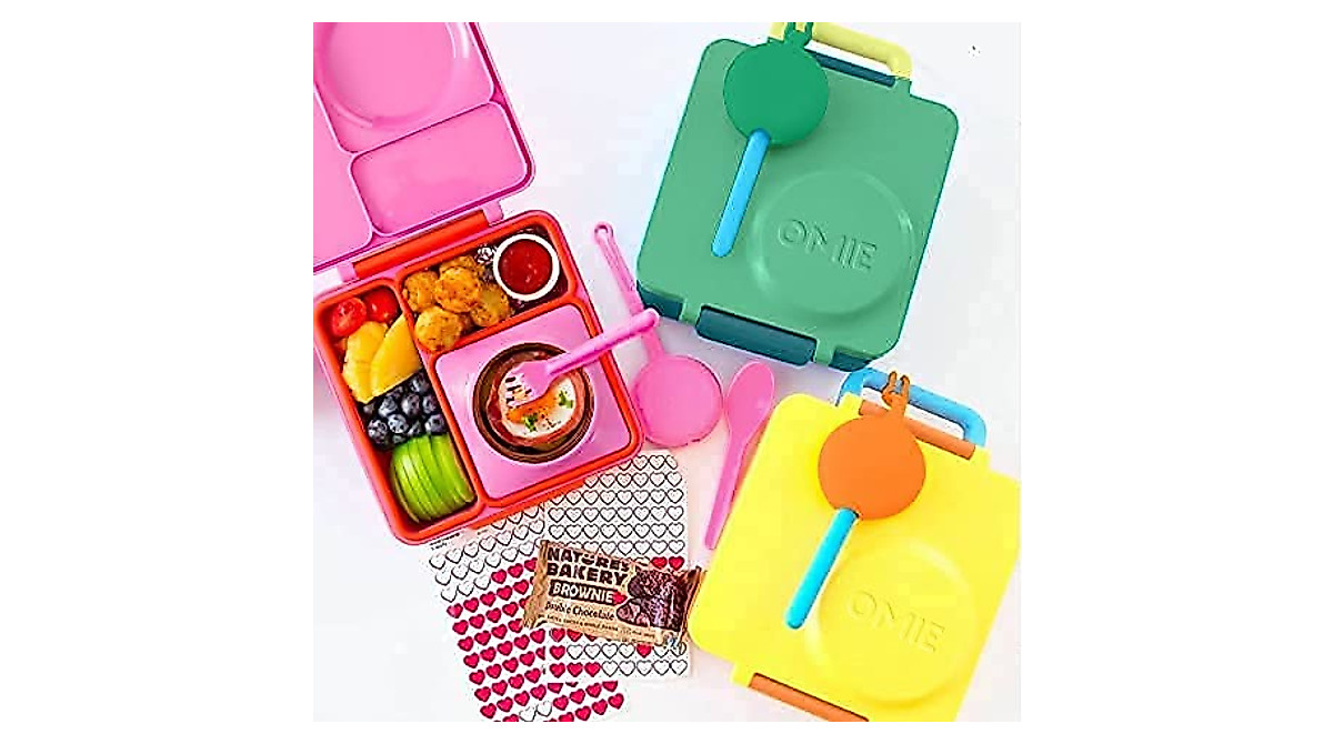 OmieBox Deluxe Bundle - Insulated Kids Bento with Thermos & Utensils