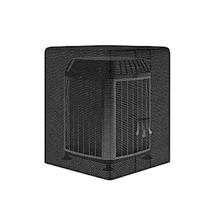 QEES Central Air Conditioner Cover AC Cover Mini Fridge Cover for Outdoor Protection - Water and Weather Resistant, Lightweight Material, for Outside Units Covers（L: 32x32x36）