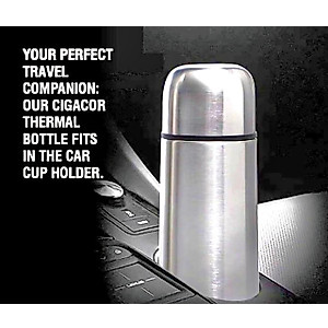 CIGACOR Stainless Steel Thermal Bottle – 17oz Coffee Thermos – Keeps Drinks Hot for 12H / Cold for 24H – Leakproof Lid – Compact & Portable for Car, Office, Gym & Travel – Double Wall Insulated