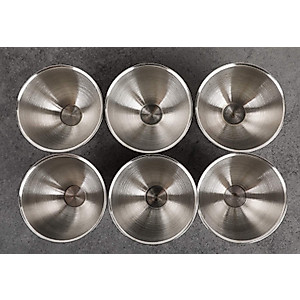 Egg Cup Holder Set for Soft Boiled Eggs Include 6 Stainless Steel Egg Tray Kitchen Tool