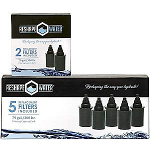 Reshape Water Alkaline Water Pitcher Filter Replacement Cartridge (5 Pack)