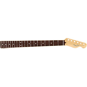 Fender American Channel Bound Telecaster Neck, Modern C, 21 Medium Jumbo Frets, Rosewood Fingerboard