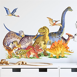 SuperDuo Animal Wall Sticker Cartoon DIY Art Decal Self-Adhesive Wallpaper Mural Decorate for Living Room TV Sofa Background Bedroom Kids Room Nursery (Style 12)