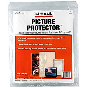 U-Haul Picture Protector - Foam Cover for Artwork, Pictures, Mirrors, TVs, Monitors up to 40" - 42" x 38" Cover