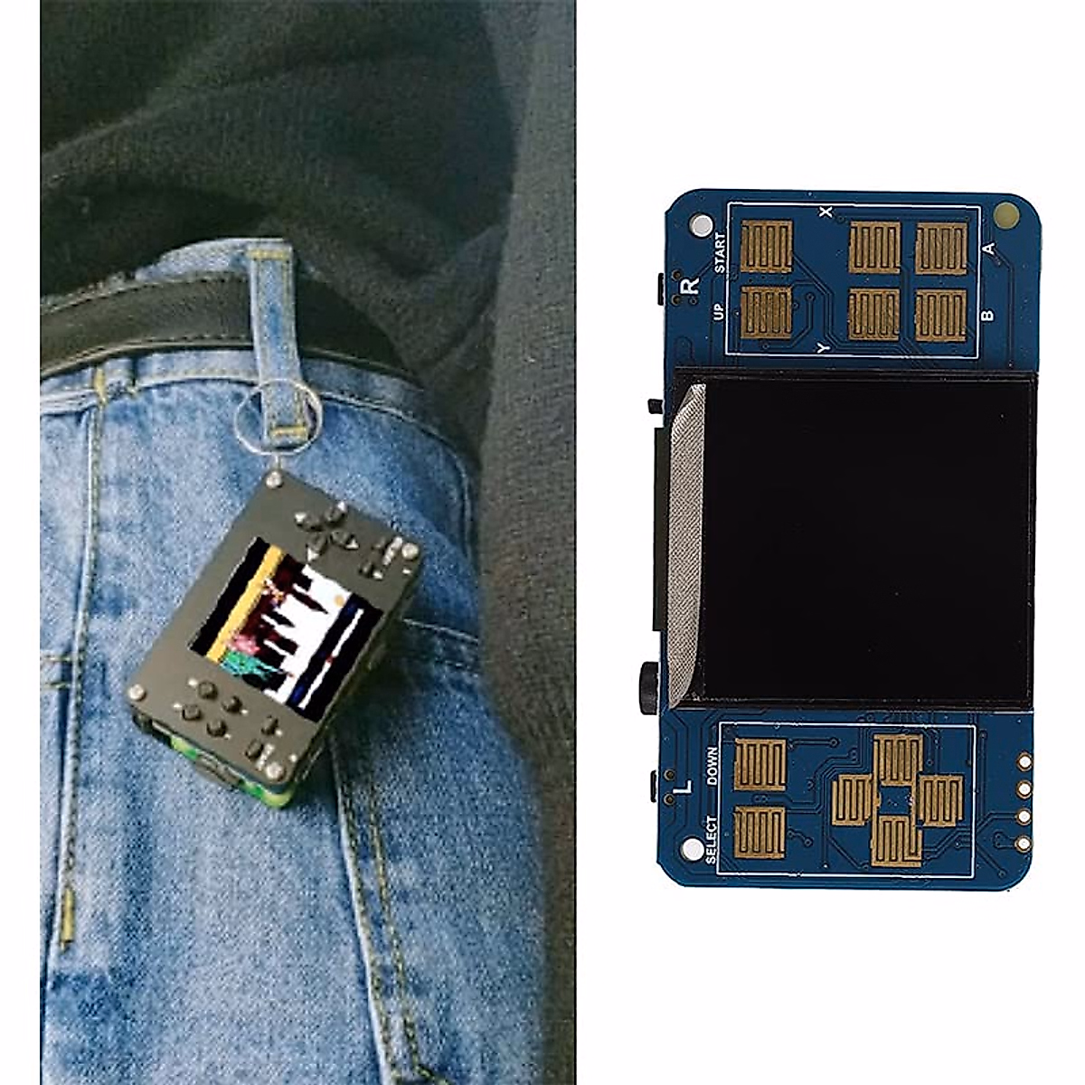 Compatible for Pi Zero 2 W Game Kit 1.54 inch LCD with Case Speaker Charge Function Compatible for pi Zero 2W Pi0 Game Kit