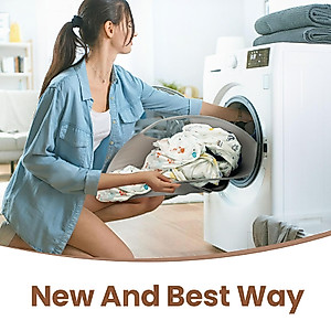 ZIMUHENAI 26" Collapsible Laundry Basket, Larger Popup Laundry Basket for Dryer, Portable Laundry Hamper for Clothes Storage and Easy to Use(Grey)