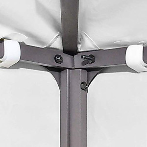 Tidyard 2-Tier Gazebo Top Cover Garden Canopy Replacement Cover with PVC Coating Sun Shade Shelter White for Party, Wedding Tent, BBQ, Camping, Pavilion Cater Tent 9.8ft x 9.8ft (L x W)