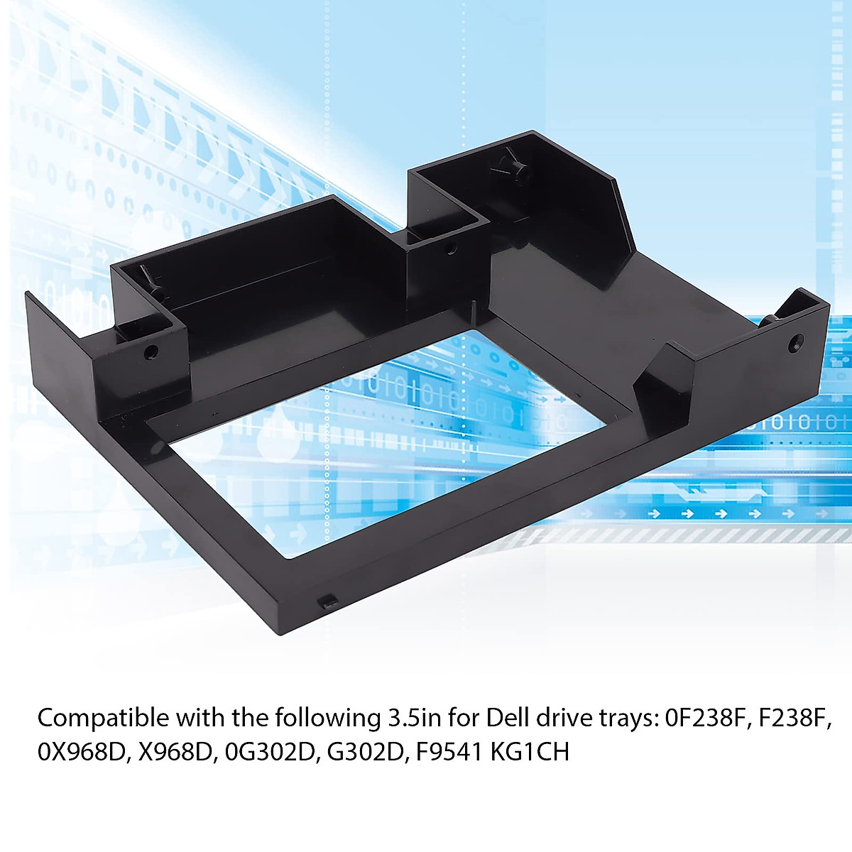 2.5 Inch to 3.5 Inch Server SSD Adapter, 3.5 Inch 661914-001 Tray Cage for HP GEN8/GEN9 Drive, Comatible with Dell F238F X968D G302D KG1CH F9541