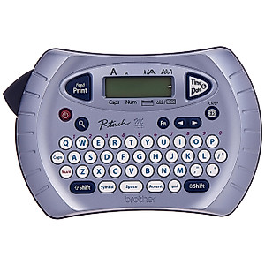 Brother P-touch Label Maker, Personal Handheld Labeler, PT70BM, Prints 1 Font in 6 Sizes & 9 Type Styles, Two-Line Printing, Silver