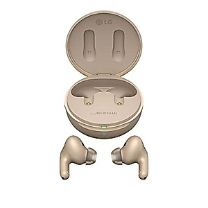 LG TONE Free True Wireless Bluetooth FP9E - Active Noise Cancelling Earbuds with UVnano Charging Case, Haze Gold