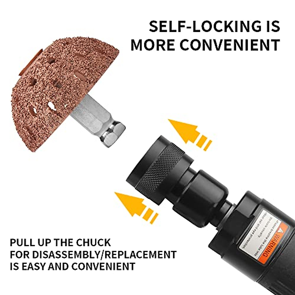 BaiNuo Air Tire Buffer Pneumatic Micro Die Grinder Kit, 2500RPM Low Speed Tire Repair Tools with HEX Shank Buffing Wheels for Rubber Wheel Stone Marble Grinding