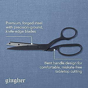 Gingher 8 Inch Featherweight Bent Handle Scissors