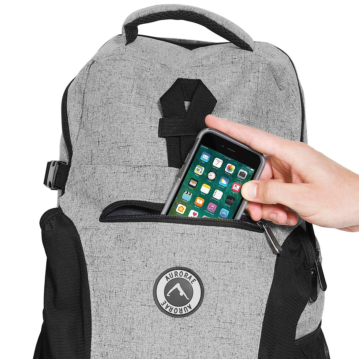 AURORAE Yoga Multi Purpose Backpack. Mat Sold Separately (Dark Grey)