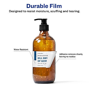 Avery Durable Removable Rectangle Labels with Sure Feed Technology, 2" x 3.5", Matte White Film, Water-Resistant, Print-to-The-Edge, Laser/Pigment-Based Inkjet Printable, 120 Removable Labels Total