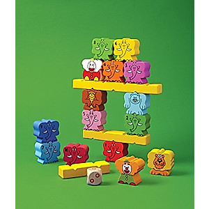 Blue Orange Games Zimbbos Award Winning Wooden Skill Building STEM Counting Stacking Game for Kids