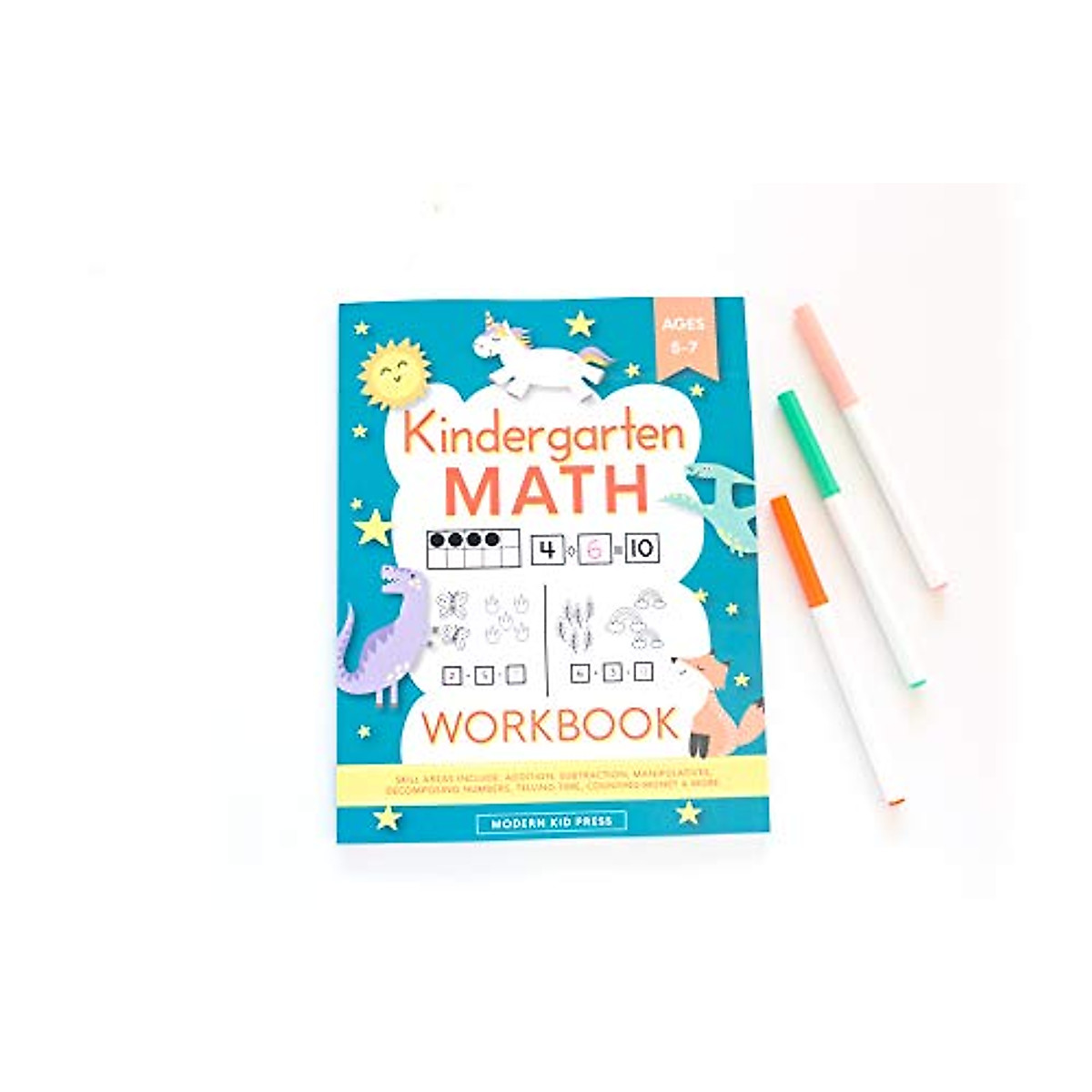 Kindergarten Math Workbook: Kindergarten and 1st Grade Workbook Age 5-7 | Homeschool Kindergarteners | Addition and Subtraction Activities + Worksheets