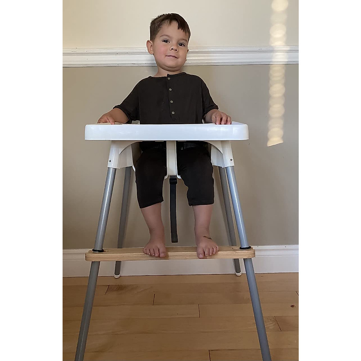 High Chair Footrest Compatible with IKEA Antilop - 100 Percent Natural Bamboo, K-2