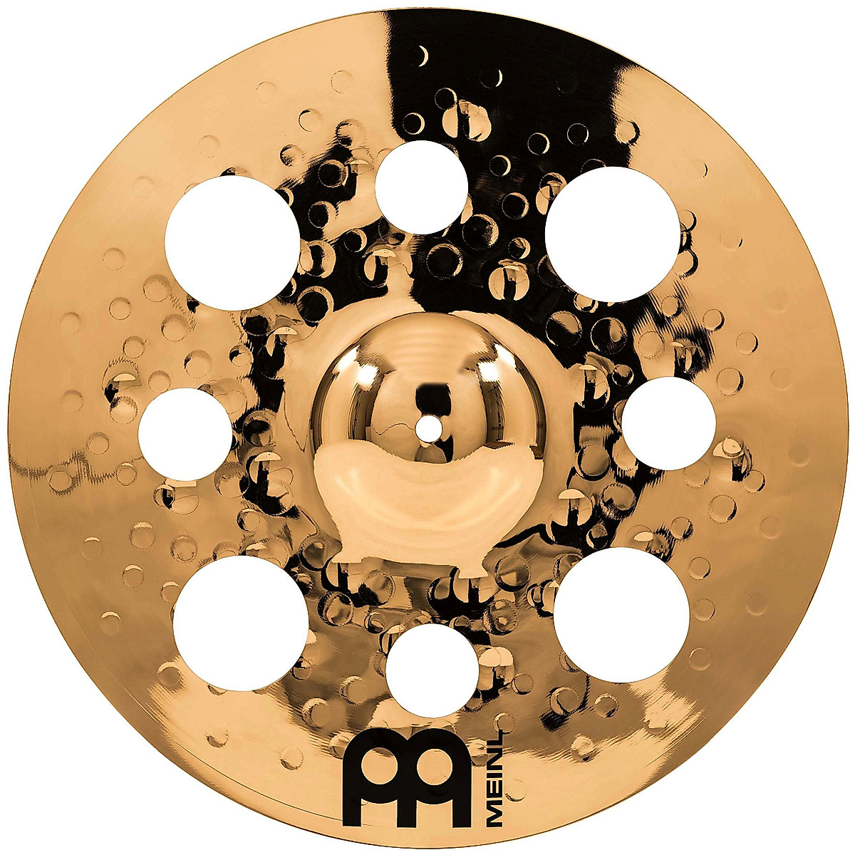 Meinl 16" Trash Crash Cymbal with Holes - Classics Custom Brilliant - Made in Germany, 2-YEAR WARRANTY (CC16TRC-B)