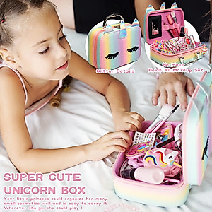 Kids Makeup Kit for Girl - Little Girls Real Make Up Set, Washable Makeup Toy for Toddler , Safe & No Toxic Play Cosmetic for Child Age 4 5 6 7 8 10 12 Years Old, Children Christmas & Birthday Gift