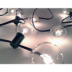 GOOTHY Clear Globe G40 Screw Base Light Bulbs Replacement 1.5-Inch, E12 Base, 25 Pack