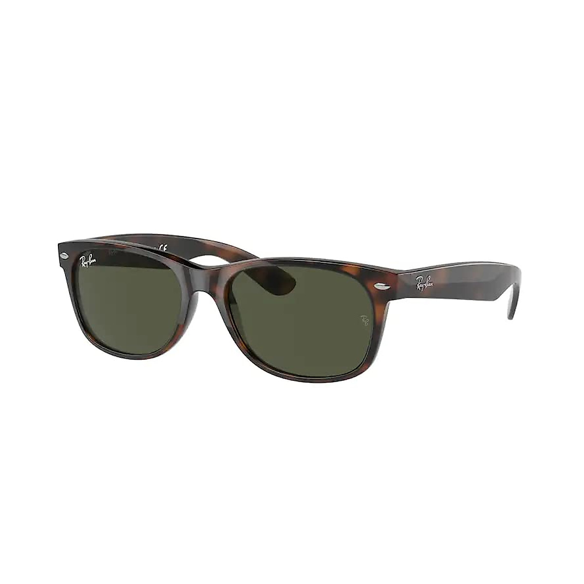 Ray Ban RB2132 NEW WAYFARER 902/58 58M Tortoise/Crystal Green Polarized Sunglasses For Men For Women