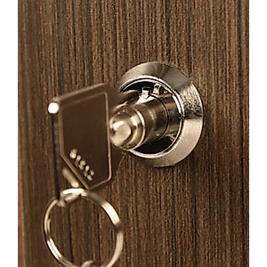 FJM Security 2537B-KA Keyed Alike Slam Lock with Chrome Finish, Keyed Alike