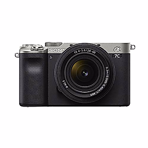 Sony Alpha a7C Full-Frame Compact Mirrorless Camera (Silver) Bundle with FE 28-60mm and 24mm Lens (6 Items)