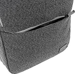 J World New York Rover Carry-On Backpack w/Wheels. Rolling Laptop, Grey, One Size