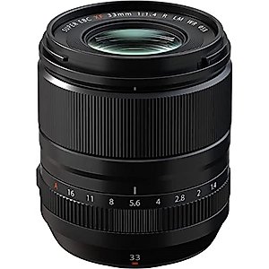 FUJIFILM X Replacement Lens, FUJINON Monofocal Standard, Large Diameter, 1.3 inches (33 mm), F1.4, Dustproof, Splashproof, Low Temperature, Linear Motor (Silent), Aperture Ring F XF33MMF1.4 R LM WR