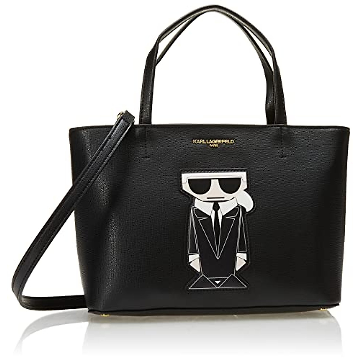 Karl Lagerfeld Paris Womens Maybelle Crossbody Tote Bag, Blk Multi, One Size US