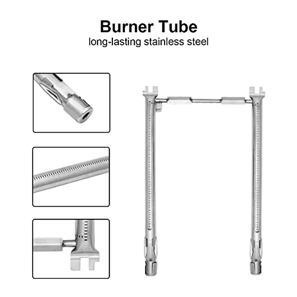 AJinTeby 7635 Flavorizer Bars and Burner Tubes 69785 Grill Replacement Parts for Weber Spirit 200, Spirit II 210 Series, for Weber Spirit E-210 S-210 E-220 S-220 with Up Front Controls and More