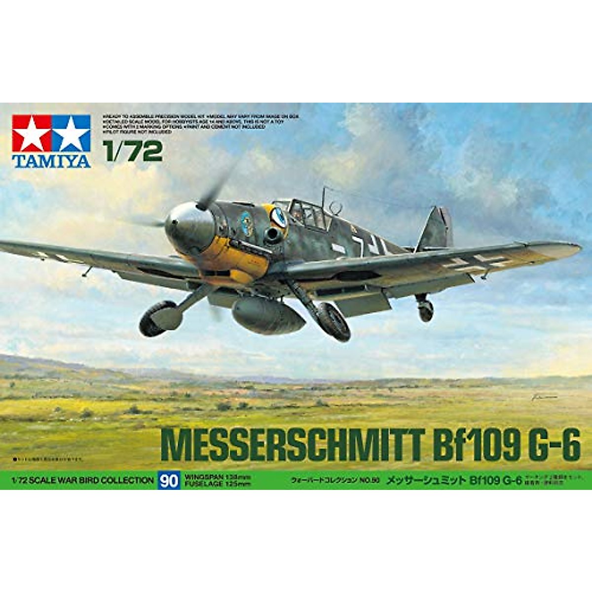 Tamiya 60790 1/72 Messerschmitt BF109 G-6 Plastic Model Airplane Kit
