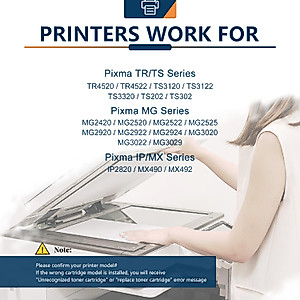 Ankink Higher Yield 245XL Ink Cartridges 2 Black Combo Pack for Canon PG 243 245 XL Fit for Cannon Pixma MX490 MX492 MG2522 TS3100 TS3122 TS3300 TS3320 TS3322 TR4500 TR4520 TR4522 MG2500 Printer PG245